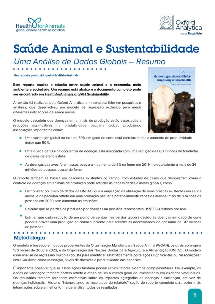 Saúde Animal e Sustentabilidade - HealthforAnimals